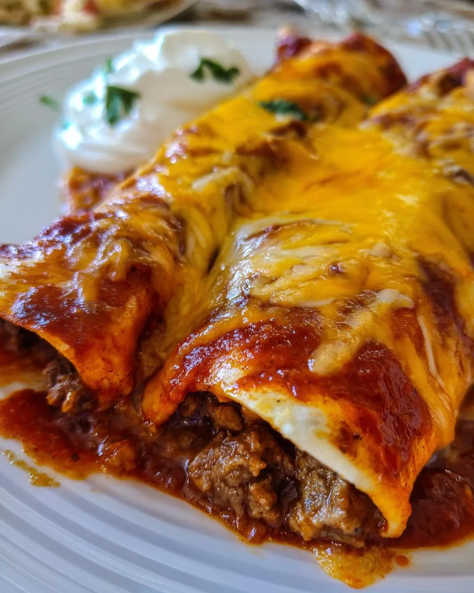 Irresistible Cheesy Beef Enchiladas Recipe in 30 Minutes - Cookivia